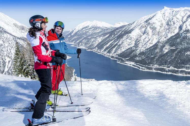 Pertisau Wintersport Skivakantie Skiën Wintervakantie.